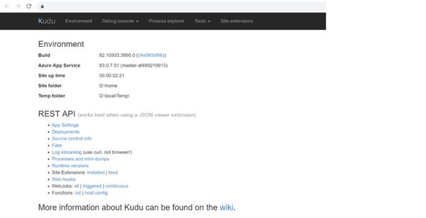 What is Azure KUDU? | Tutorials Link